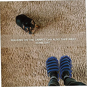 STOBAZA 1 Pair Household Cleaner Microfiber Slippers Pantumblas De Mujer Floor Cleaning Mop Clean Dusting Slippers Hair Cleaners Slippers Dust Cleaning Slipper Clean Slippers Sandals Sock