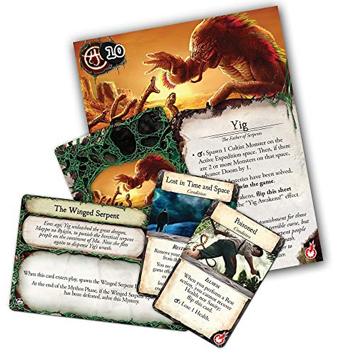 Eldritch Horror Forsaken Lore Board Game EXPANSION | Mystery Game | Cooperative Board Game for Adults and Family | Ages 14+ | 1-8 Players | Avg. Playtime 2-4 Hours | Made by Fantasy Flight Games