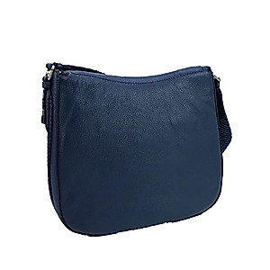 Marc Jacobs H211L01RE21-426 Blue Sea With Gold Hardware Women's Leather Shoulder Hobo Bag