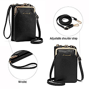 LOVEVOOK Crossbody Cell Phone Purses for Women Lightweight Shoulder Bags Card Holder Wallet Purse
