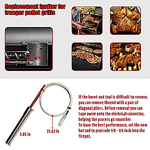 Classic Digital Control Board for Traeger Wood Smoker Replacement Parts Thermostat Kit,Compatible Traeger Pellet Wood Grill with Hot Rod Temperature Sensor