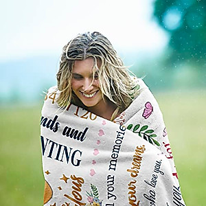 Ruvinzo 60th Birthday Gifts for Women, 60 Year Old Gifts for Women, 60 Birthday Gifts Blanket 60” x 50” for Women, 60th Birthday Decorations Women, Gifts Idea for 60 Year Old Woman, Cheers to 60 Years