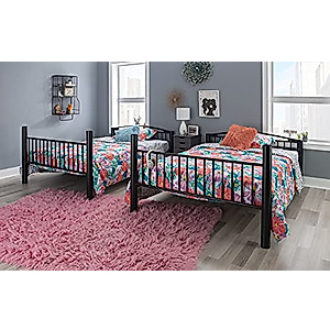 Powell Heavy Metal Bunk Bed, Full-Over-Full, Black