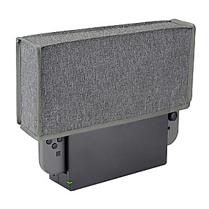 PlayVital Gray Nylon Dust Cover, Soft Neat Lining Dust Guard, Anti Scratch Waterproof Cover Sleeve for Nintendo Switch & Switch OLED Charging Dock