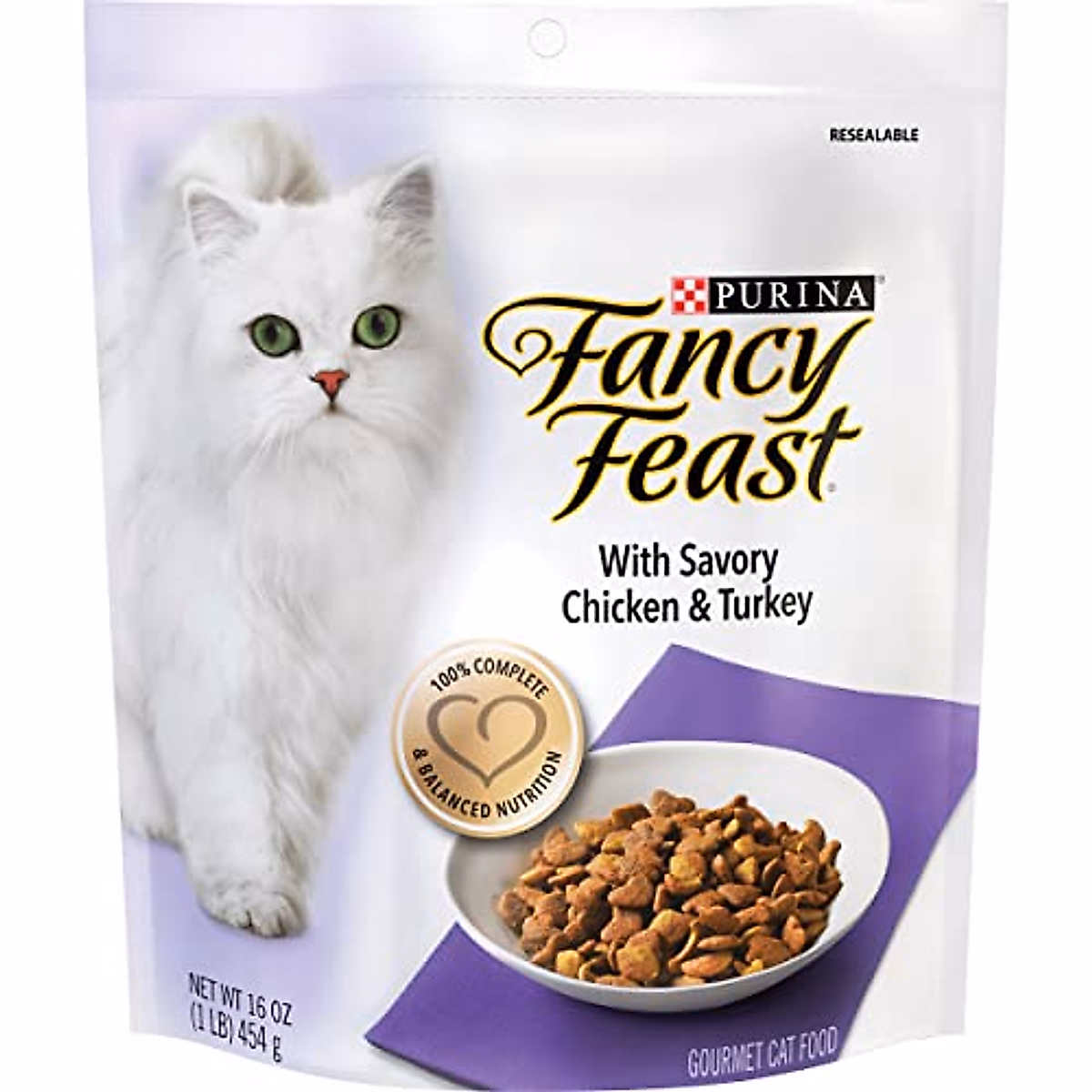 Fancy Feast Gourmet Savory Chicken & Turkey Dry Cat Food (2-Bags) (16 OZ Each)