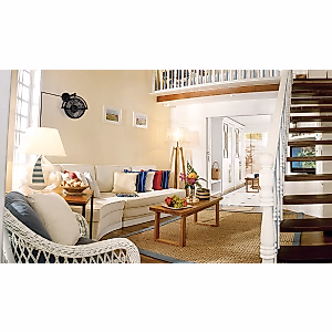 VIVI- 8 in. Wall Mount Swivel Fan with Folding Arm (Walnut)