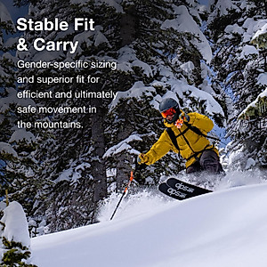 Osprey Kamber 30 Men's Backcountry Ski and Snowboard Backpack, Black