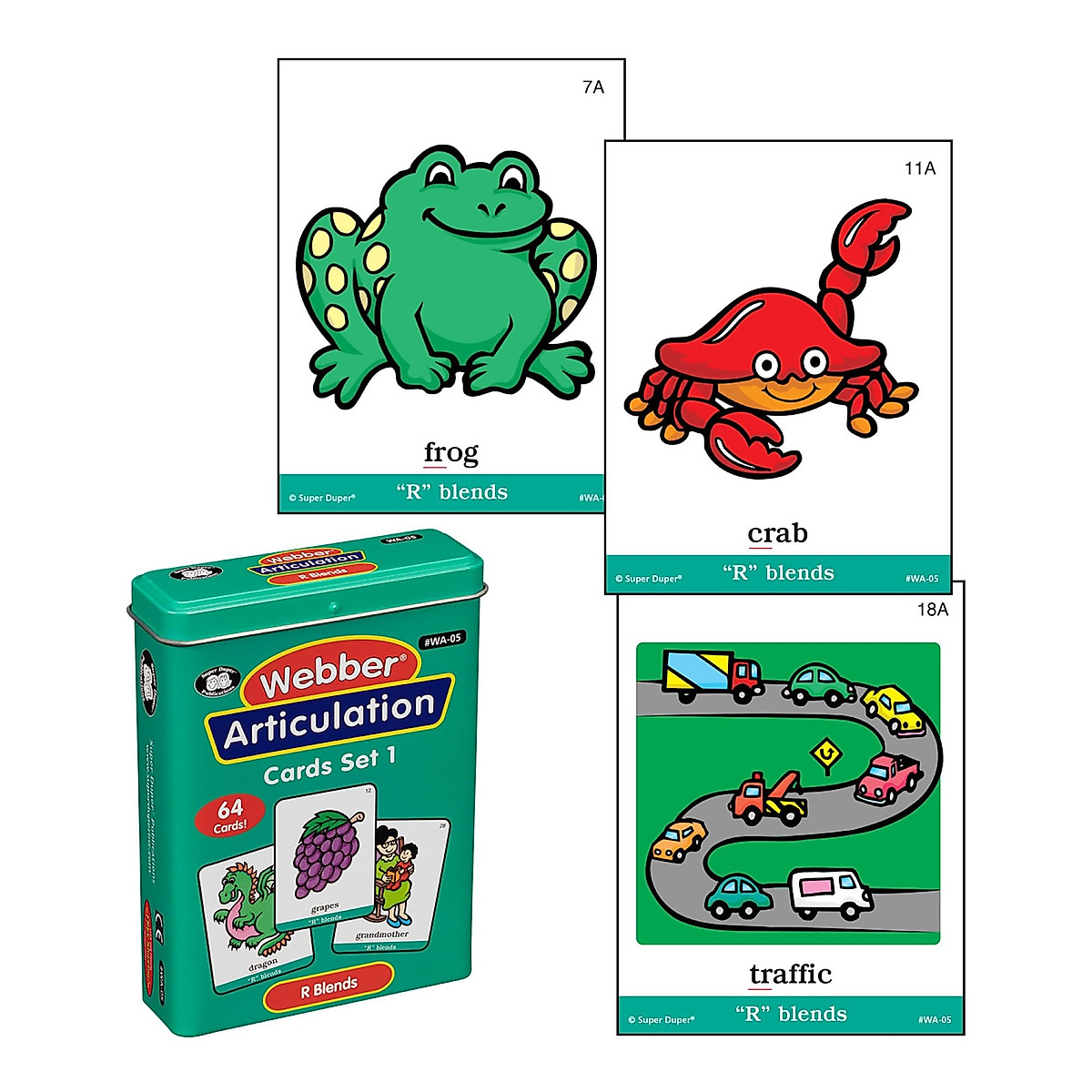 Super Duper Publications | Articulation R Blends Fun Deck | Vocabulary and Language Development Flash Cards | Educational Learning Materials for Children