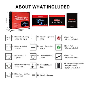 BRIKSMAX Led Lighting Kit for LEGO-76248 The Avengers Quinjet - Compatible with Lego Marvel Building Blocks Model- Not Include Lego Set