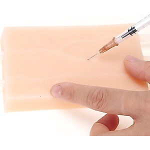 MIIRR IV Injection Training Pad with Veins to Simulate Real Skin Texture Model, Silicone Injection Training Pad Model for Medical Students, Nurses Training