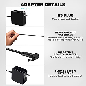 Charger for Gateway Laptop 19V - (Fit for TYPE60-190-3150U GWTN156-1 GWTN156-5 GWTN156-4 GWTN156-7 GWTN156-9 GWTN156-11 GWTN141-2 GWTN141-10 GWTN141-3 GWTN141-4 GWTN141-6 GWNC31514-BK GWNC31514-BL)