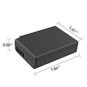 LP-E10 Battery Rechargeable, LP Charger Compatible with Canon EOS Rebel T7, T6, T5, T3, T100, 4000D, 3000D, 2000D, 1500D, 1300D, 1200D, 1100D & More (Not for T3i T5i T6i T6s T7i)