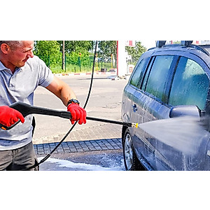 Tool Daily Pressure Washer Gun with Replacement Wand, Turbo Nozzle & 5 Spray Nozzle Tips, Compatible with Some Portland Husky Black Decker Ford Pulsar ShopForce Taskforce Powerwasher Power Washer