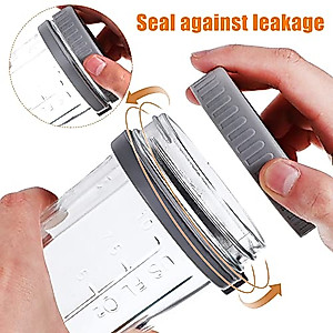 ZUOLUN Overnight Oats Containers with Lids and Spoons: 2pcs 12 Oz Overnight Oats Jars, Large Capacity Airtight Glass Mason Overnight Oats Jars, Mason Jars for Overnight Oat for Milk, Cereal, Fruit