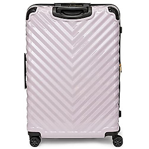 Karl Lagerfeld Paris Women's Suitcase Spinner Wheels Hardside, Lilac, One Size