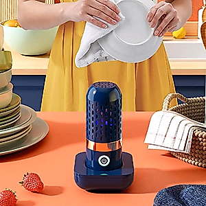 Fruit And Vegetable Washing Machine, 4400mah USB Wireless Charging Food Purifier, Portable Food Purifier, Capsule Washing Machine, Washing Fruits, Vegetables, Meat