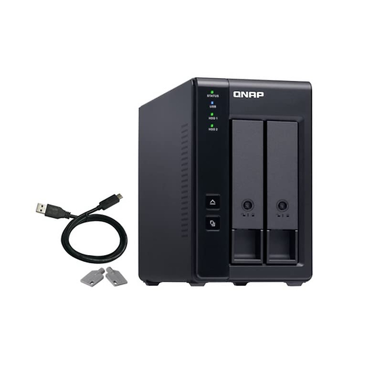 QNAP TR-002 2 Bay Desktop NAS Expansion - Optional Use as a Direct-Attached Storage Device