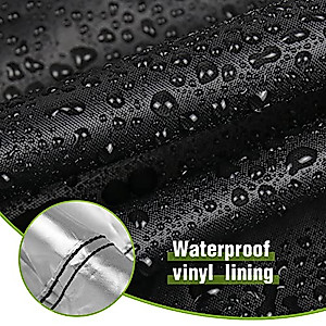 Guisong Outdoor Bar Cart Cover for Outdoor Rolling Wicker Bar Cart, Waterproof Cover for Outdoor Serving Cart, Heavy Duty Outdoor Beverage Cart Cover