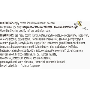 Burt's Bees Baby Daily Cream to Powder, Talc-Free Diaper Rash Cream - 4 Ounces Tube