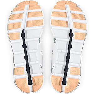 ON Women's Cloud 5 Push Sneakers, White/Cobble, 10.5
