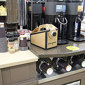 [5 Pack] Disposable Coffee Dispenser, Insulated Hot Cold Bulk Beverage Server Carafe, Box of Joe to Go, 96oz 0.75gal