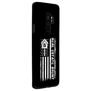 Galaxy S9+ Real Estate Agent USA American Flag Realtor House Property Case