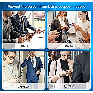 Cnarery [2 Pack] Privacy Screen Protector for iPhone 14/iPhone 13/iPhone 13 Pro, Anti Spy Tempered Glass with Alignment Frame Full Coverage Easy Installation Anti-peeping