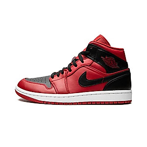 Jordan Mens 1 Mid 554724 660 Reverse Bred - Size 13