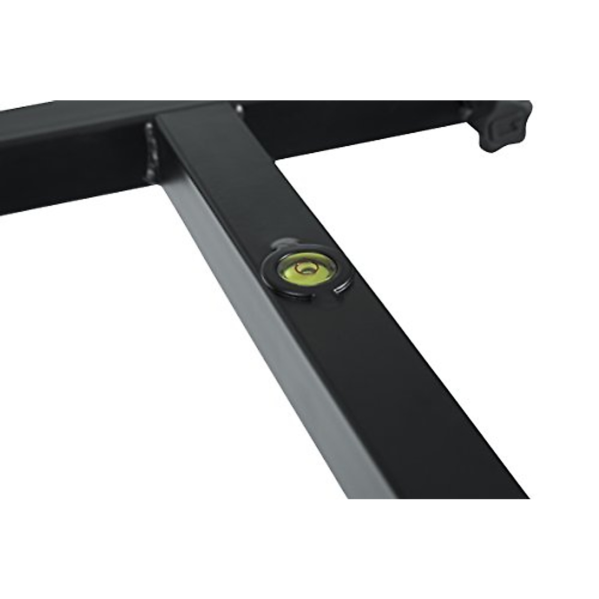 Gator Frameworks Keyboard and Audio Utility Table with Multi Point Adjustability and Built in Leveling Bubble; Min/Max Height - 26"/44" (GFW-UTILITY-TBL), Black