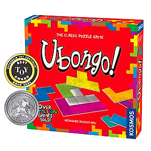 Thames & Kosmos Ubongo - Sprint to Solve The Puzzle | Family Friendly Fun Game | Highly Re-Playable | Quality Components (Made in Germany) , Orange