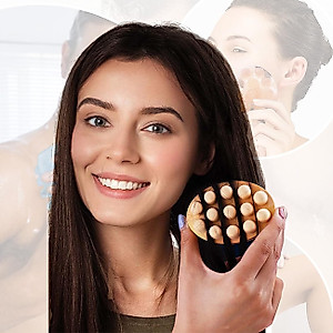 2 Pcs Emfure Massage Silicone Molds for Soaps, 4 Cavities 4.5oz Massage Bar Soap Molds for DIY Soap Making, Candle Making, Polymer Clay (Blue and Pink)