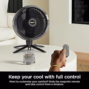 Shark FlexBreeze Indoor Fan for Home, Office & Bedroom, Corded & Cordless, Pedestal & Tabletop Oscillating Fan with Remote, Portable with InstaCool Misting Attachment for Outdoor Usage, FA222