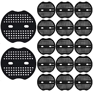 Bakulyor 50pcs Garden Staples Plastic Buffer Washer, Landscape Staple Stakes Gaskets, Yard Pins Gasket for Weed Barrier Fabric, They Keep The Barrier from Ripping & Create a Sturdier Hold - Black