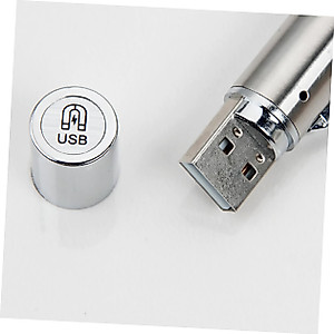 Gatuida 2pcs Flashlight Penlights Pen Lights for Nurses Pen Electric Torch Pen Light for Nurses Nurse Pen Lights LED Pen Light Rechargeable Pen Light Handheld Pen Light Metal Silver