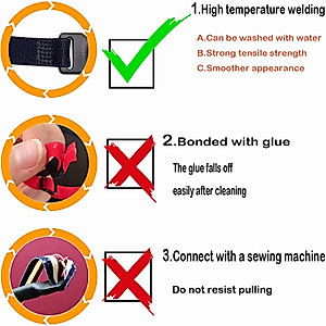 KSACLE Adjustable Glasses Strap - Upgrade 4 Pack No Tail Eyeglass Straps, Universal Fit Rope Eyewear Retainer, Sport Unisex Sunglass Retainer Holder Strap (Black,13 inch)