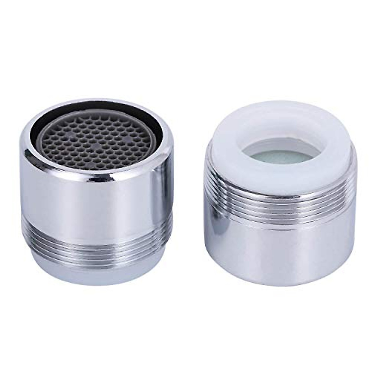 2 Pack 2.2 GPM Sink Faucet Aerator, Male and Female Dual Thread Aerator, Regular/Standard Size, Chrome by NIDAYE
