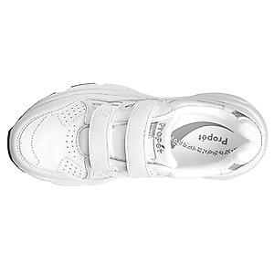 Propét Womens Stability Walker Strap Walking Walking Sneakers Athletic Shoes - White - Size 8 B