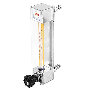 LZB-3 Glass Tube Meter Liquid Water Flowmeter Water Meter for & Liquid Metal Barbed Connector Tool Flowmeter Instrument (10-100mL/min),Other Valve Accessories