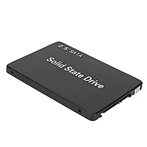 RTLR Laptop SSD, Black Aluminum Alloy Casing 2.5in Drive Fast Start DC 5V 0.95A 1500G Shock Resistance LowConsumption for Office for Desktop Computer for PC
