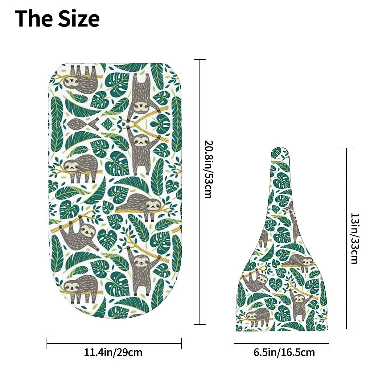 Cute Sloth Baby Stuff New Born Baby Swaddle Blanket Soft and Stretchy Wrap Baby Swaddle Sack for Infant Boy Girl Gifts with Beanie Hat Sets