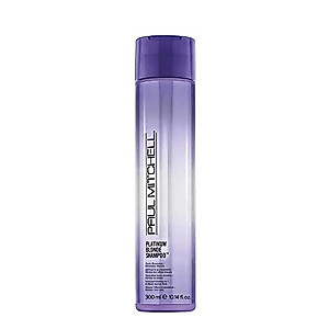 Paul Mitchell Platinum Blonde Purple Shampoo, Cools Brassiness, Eliminates Warmth, For Color-Treated Hair + Naturally Light Hair Colors 10.14 Fl Oz (Pack of 1)