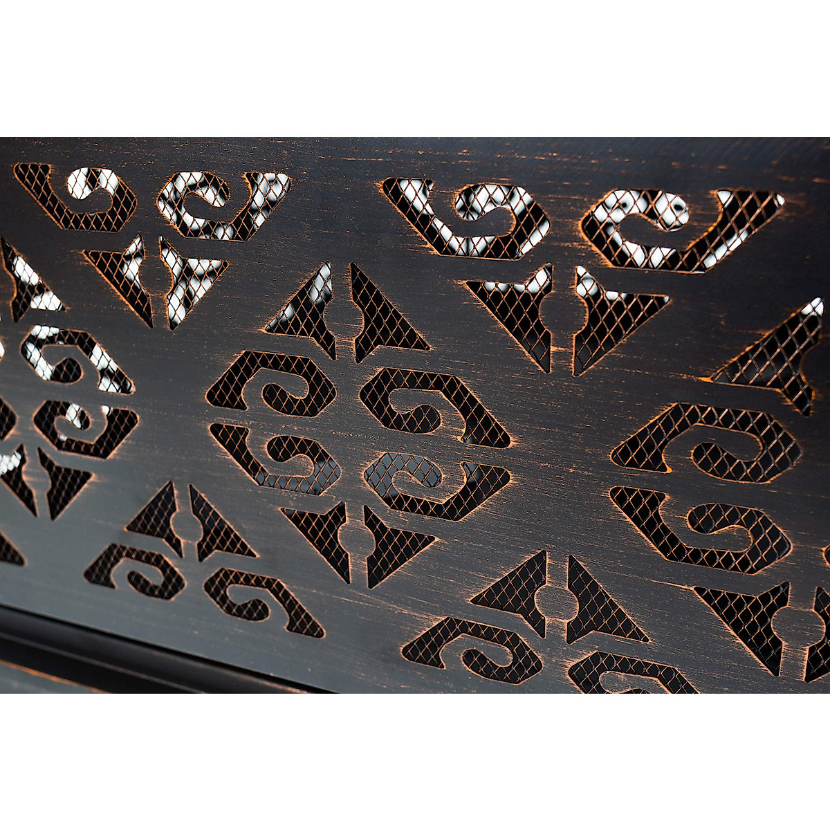 Pleasant Hearth OFW118S fire Pit, Rubbed Bronze