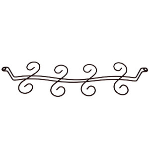 DBYAN Under Cabinet Wine Glass Rack Stemware Holder,Holds up to 8 Glasses Vintage Style Stainless Steel Wall-Mounted Hanging Wine Glass Hanger For Bar Home Cafe,Oil Rubbed Bronze