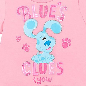Nickelodeon Blue's Clues Toddler Girls Graphic T-Shirt French Terry Shorts Set Pink 2T
