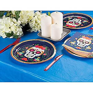 3 Pack Royal Blue Plastic Tablecloth, 54" x 108" Disposable Table Cover for Parties, Graduations