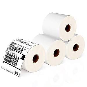 Bluetooth Label Printer & 4 Roll Thermal Labels