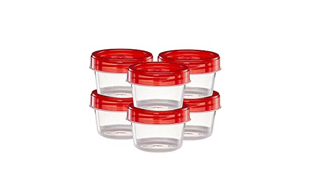 4 oz Twist Top Food Containers (10 Pack) - Reusable, Airtight