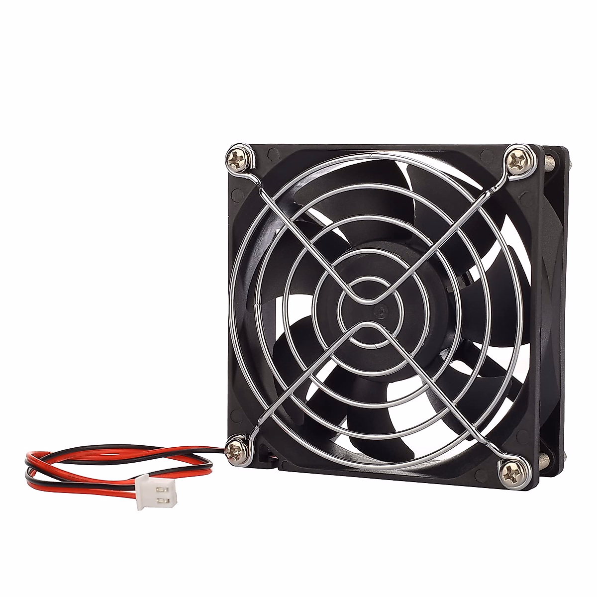 KEYFANCLUB 80mm x 25mm 12v Fan 2-Pin Replacement for Computer Case RV Refrigerator Power Supply Greenhouse Electronic Box Cooling
