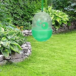 GANAZONO 2Pcs Wasp Yellow Jacket Outdoor Hanging Honey Bee Traps Catcher Traps Reusable Flying Insect Traps Wasp Deterrent for Outside Garden