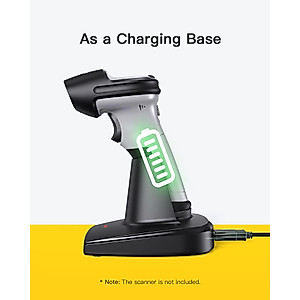 InateckBarcode Scanner with Charging Base, Bundle Product, BCST-70 and BS04001